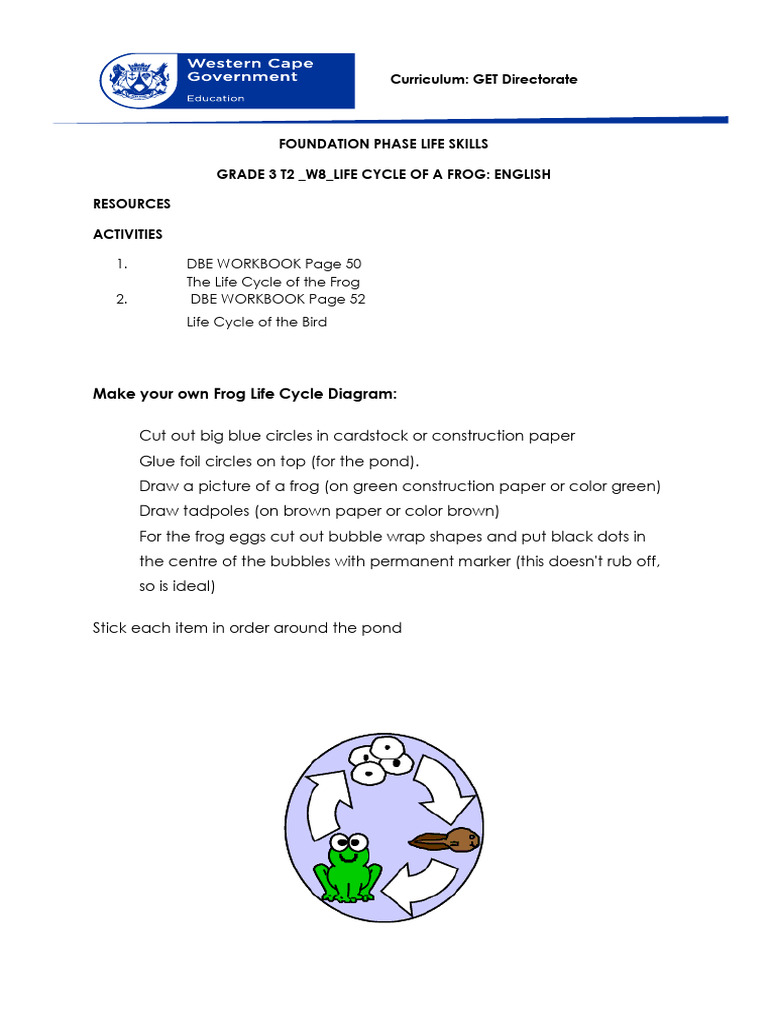 FP Grade 3 English Life Skills activity Term 2 Week 8 | PDF
