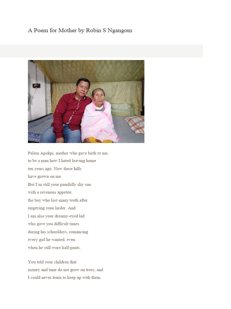 A Poem For My Mother | Download Free PDF | Poetry