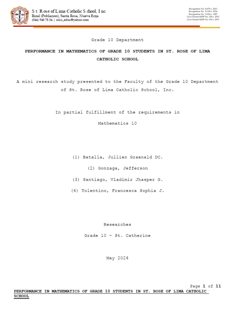 math mini research | PDF