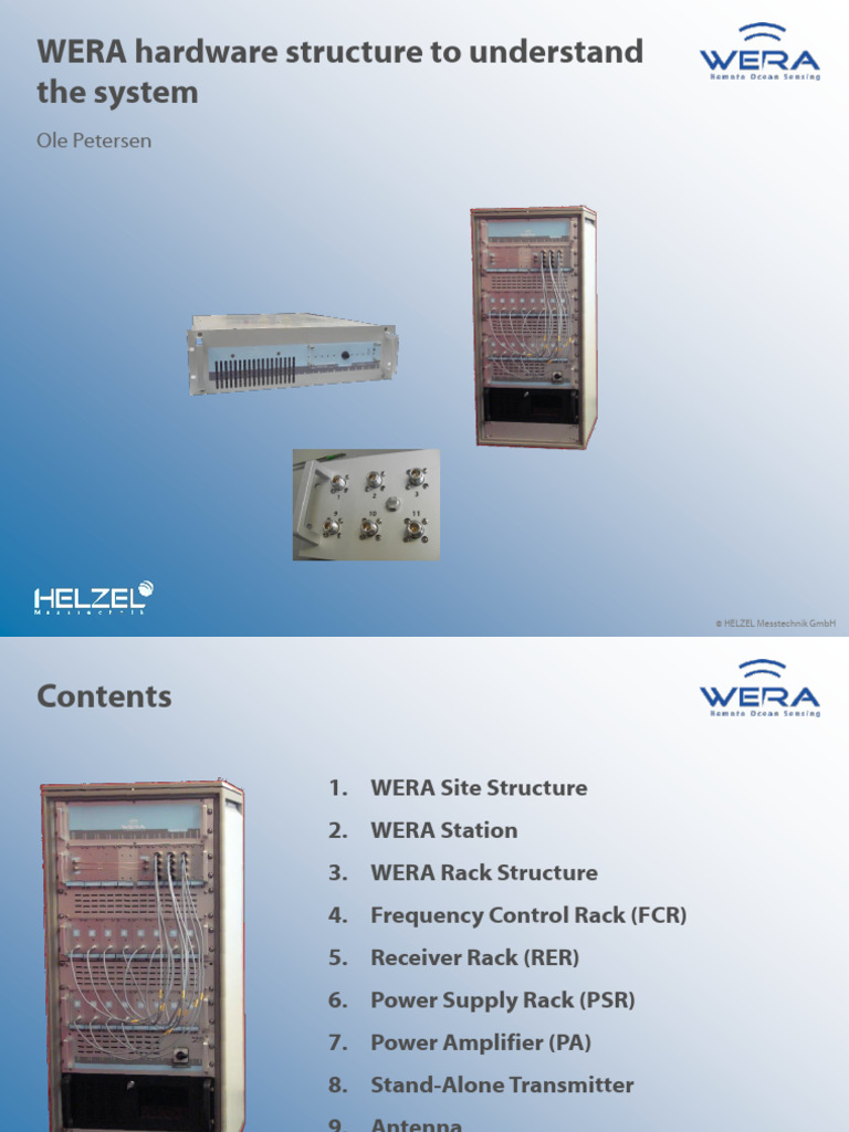 WERA Radio Hardware Overview | PDF | Antenna (Radio) | Transmitter