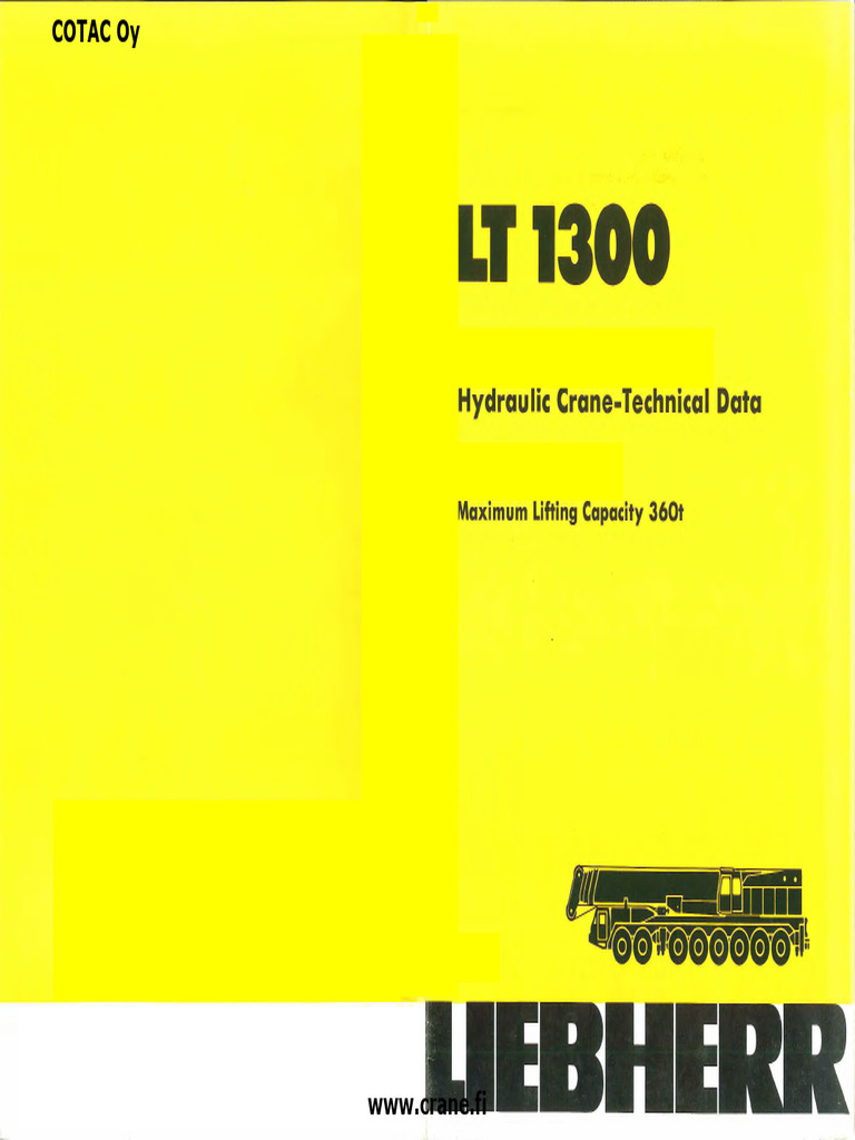 Liebherr LT 1300 Data | PDF | Business