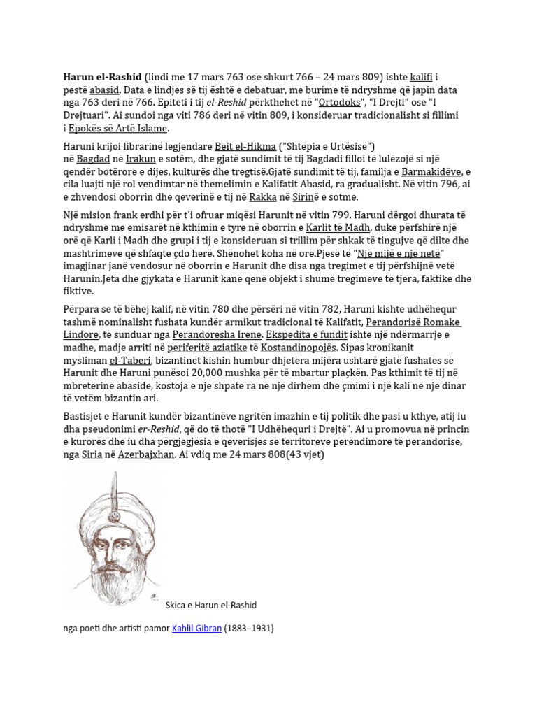 Harun El Rashid | PDF
