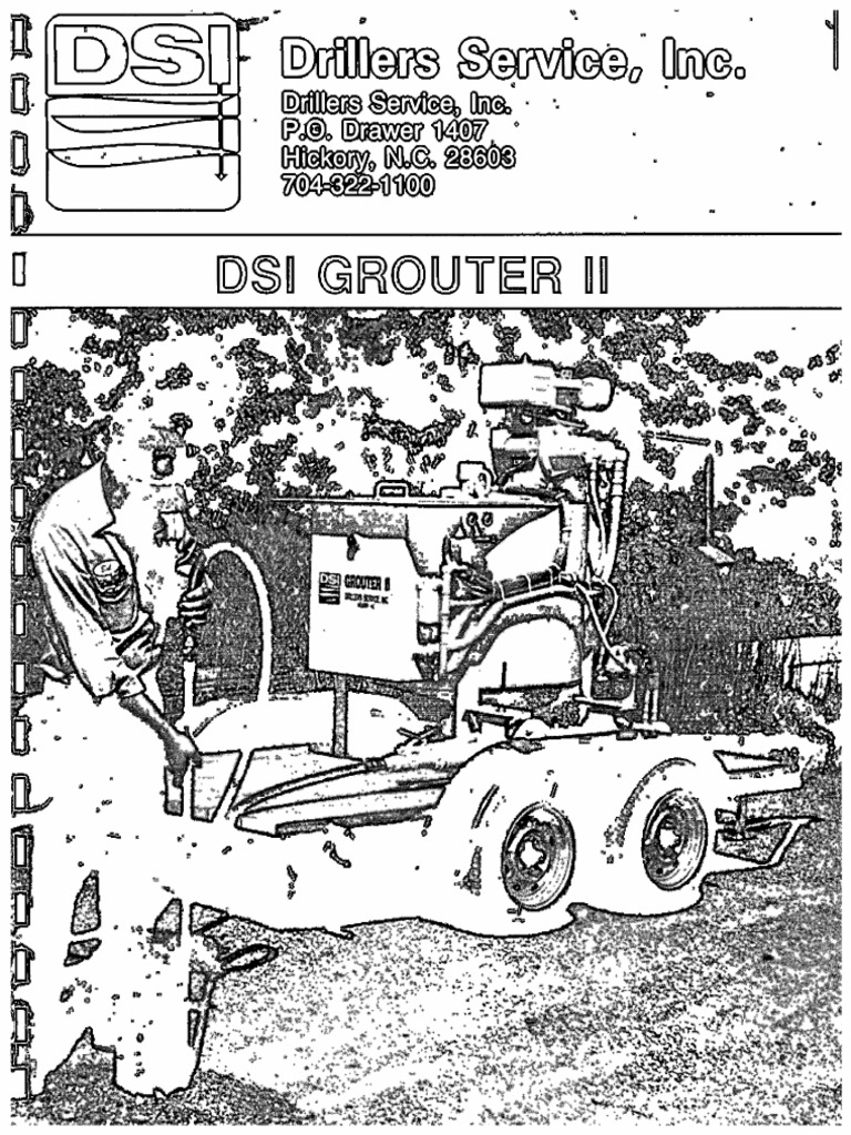 DSI Grouter II Manual | PDF | Pump | Bearing (Mechanical)