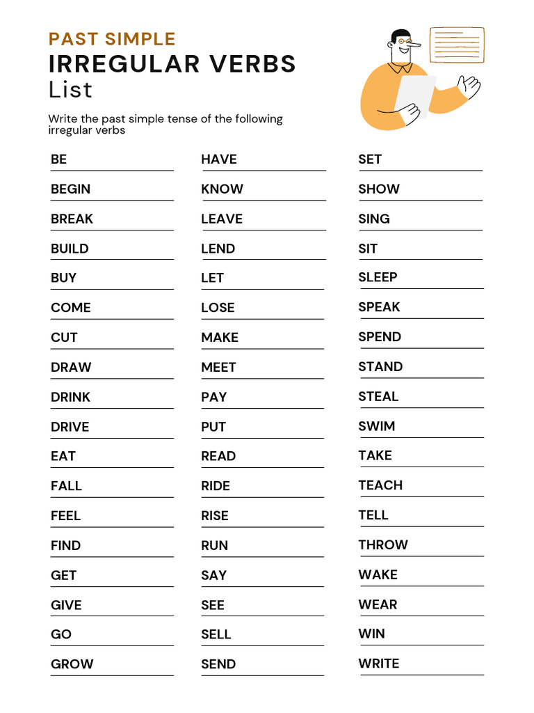 Irregular Verbs Past Simple Exercises | PDF