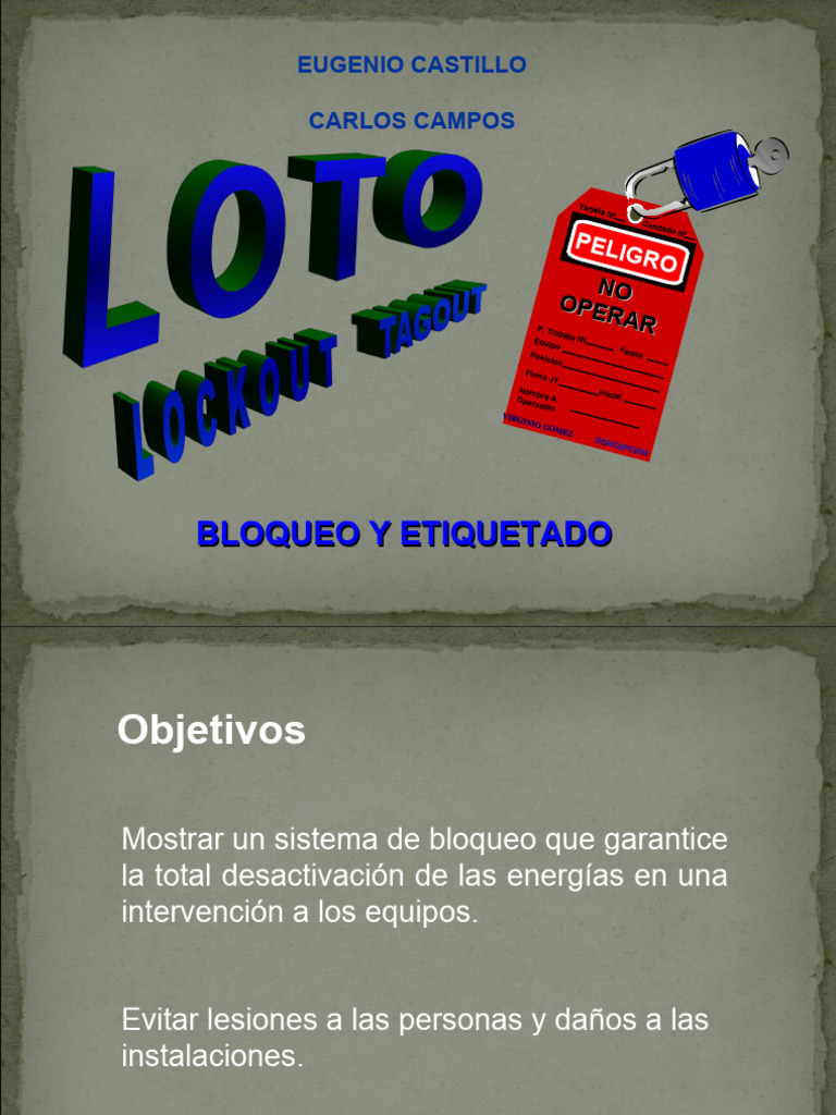 Bloqueo Loto 1 | PDF