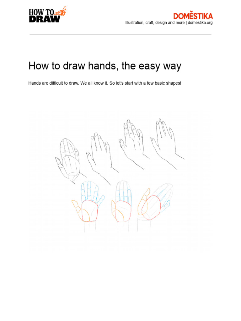 How to draw hands | PDF