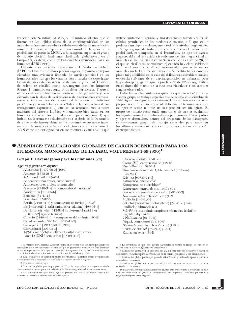 Sustancias Quimicas en Humanos | PDF | Cáncer | Carcinógeno