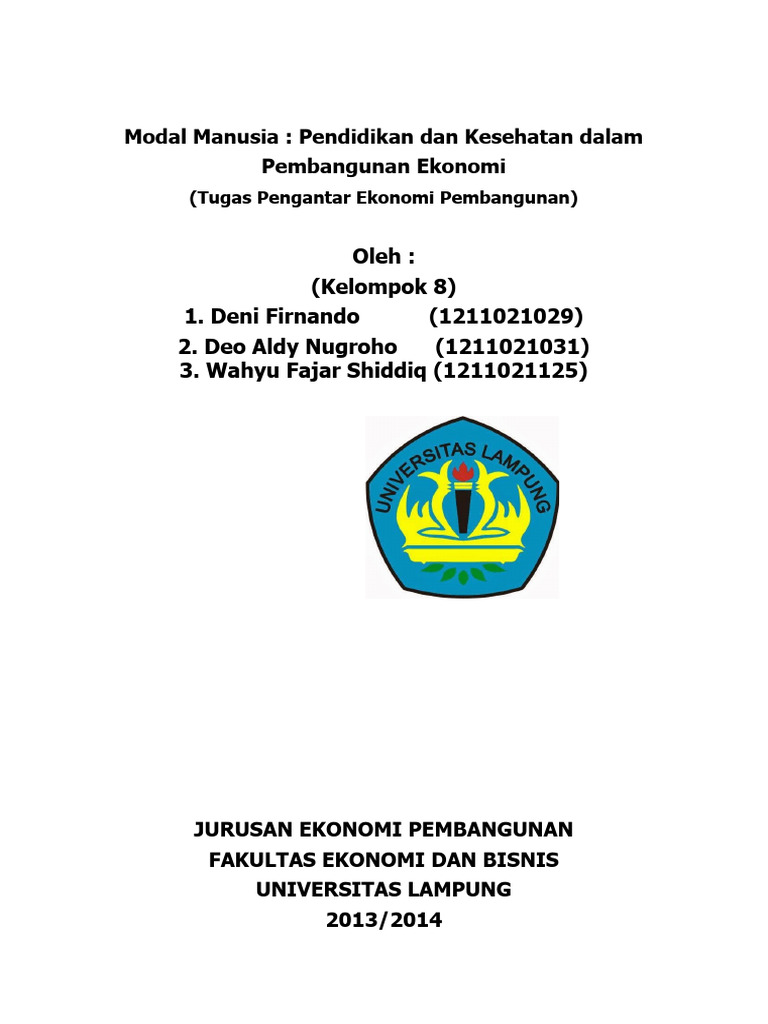 Modal Manusia | PDF