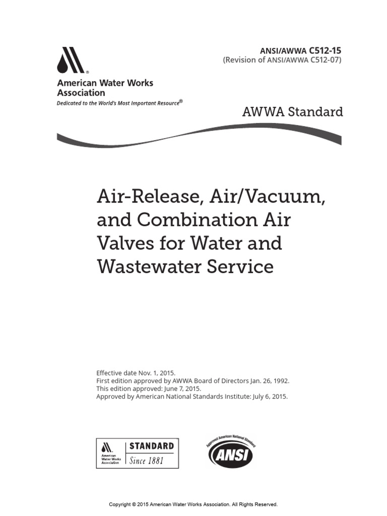 Ansi Awwa C512-15 | PDF | Specification (Technical Standard)