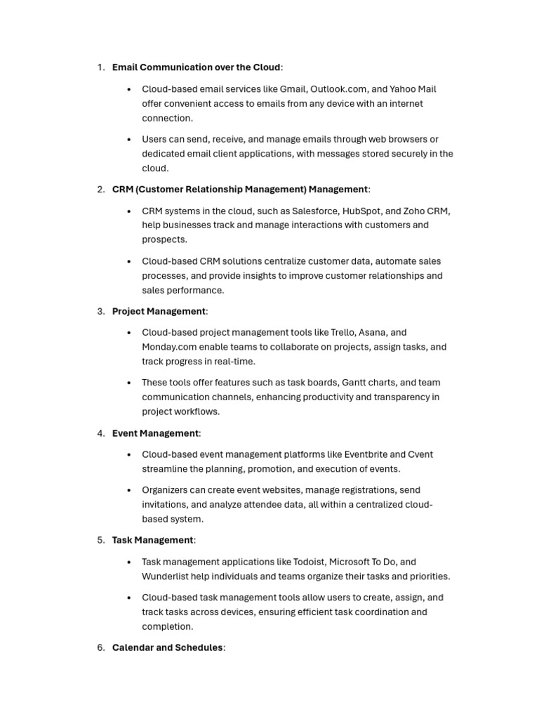 Collaborating Using Cloud Services | Download Free PDF | Cloud Computing | Customer Relationship ...