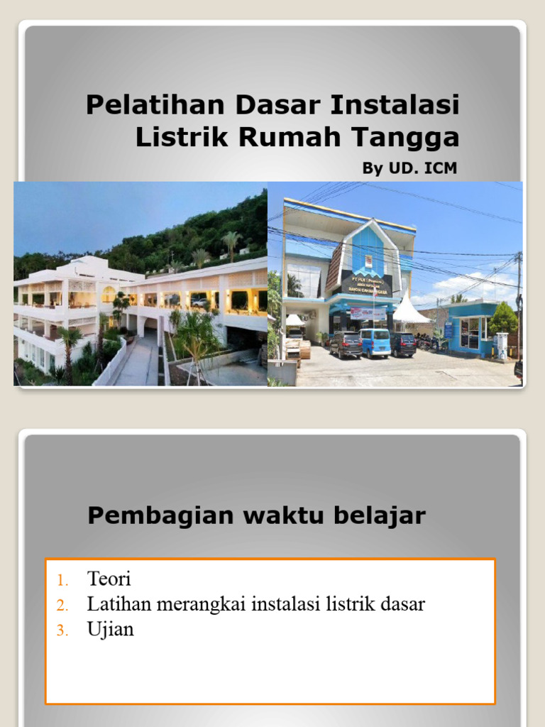 Pelatihan Dasar Instalasi Listrik Rumah Tangga | PDF Pelatihan Dasar Instalasi Listrik Rumah Tangga | PDF
