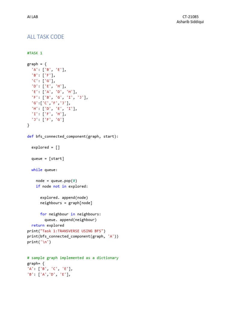Ai Lab 3 | PDF | Computational Problems | Graph Theory
