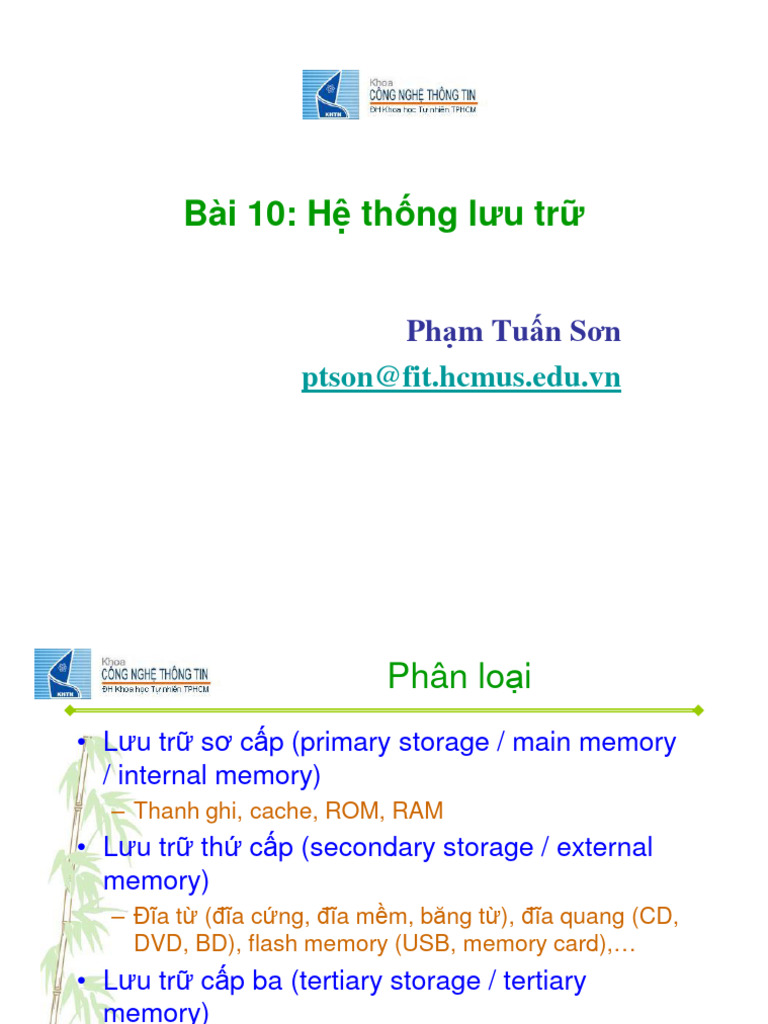Bai10 He Thong Luu Tru | PDF