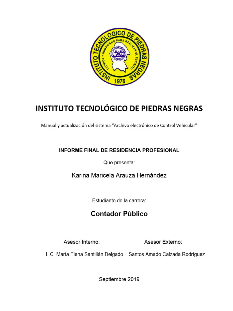 Informe Final de Residencia Profesional | Descargar gratis PDF | Auditoría | Gobierno