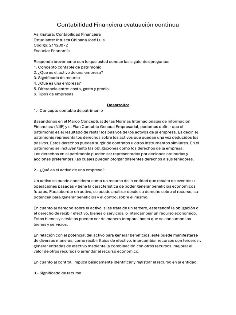 Tarea Conta | PDF | Business | Contabilidad