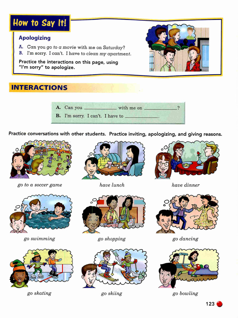 Ways To Say Sorry | PDF