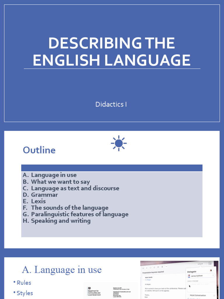 Describing The English Language | PDF | Word | Linguistics