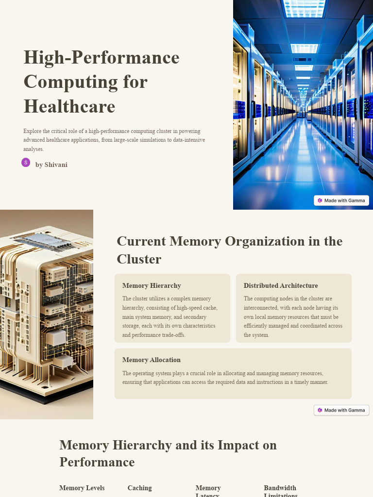High Performance Computing For Healthcare | PDF | Computer Data Storage | Cache (Computing)