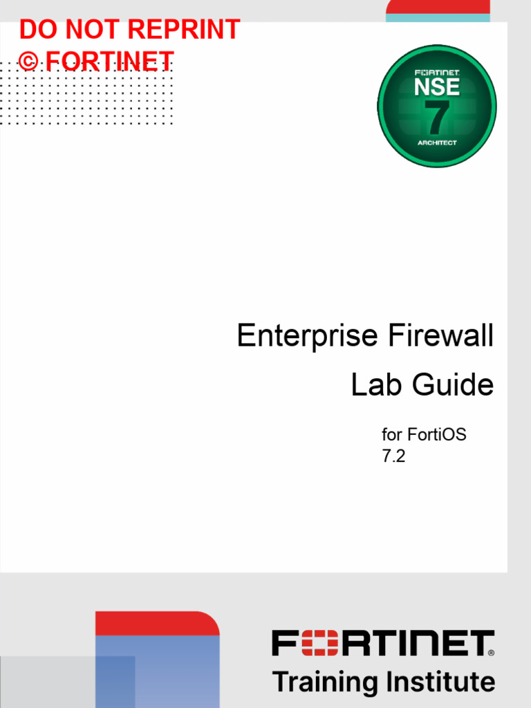 Fortinet Enterprise Firewall Lab Guide For Fortios 72 | PDF | Computer Network | Network Topology