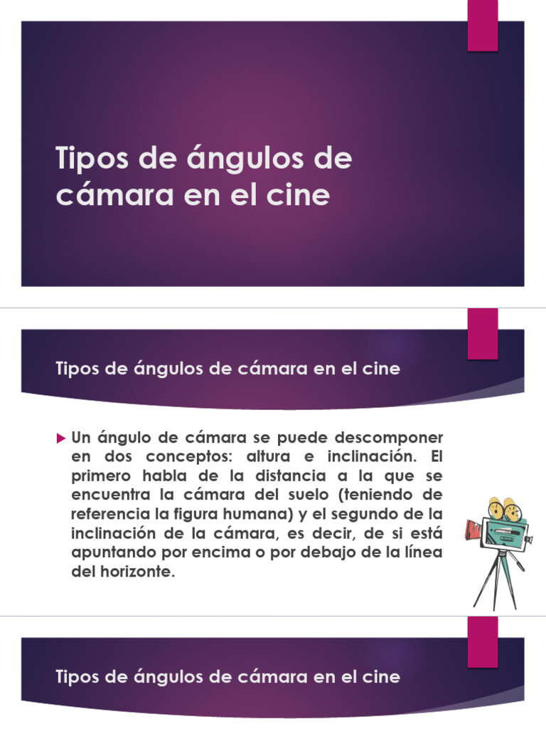 Tipos de ángulos de cámara en cine | PDF