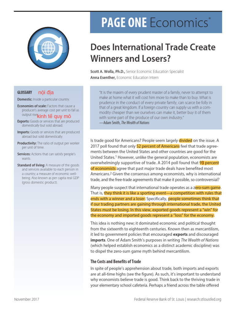 Does-International-Trade-Create-Winners-And-Losers - SE | PDF | Exports ...