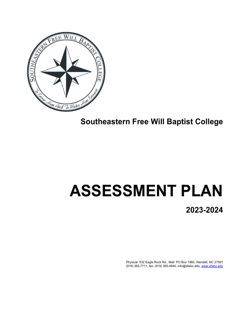 Southeastern Assessment Plan Revised 2023-24 | PDF | Course Evaluation ...