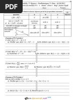 Math 2AC - Semestre 2 Devoir 1 Modèle 1 - AlloSchool | PDF ...