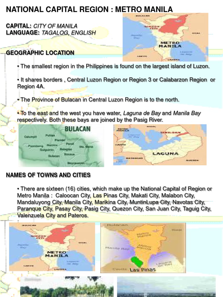 Overview of the National Capital Region | PDF | Metro Manila | Makati