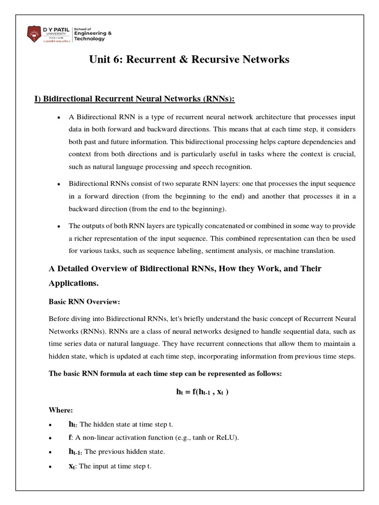 Recurrent And Recursive Nets Pdf Artificial Neural Network Applied Mathematics