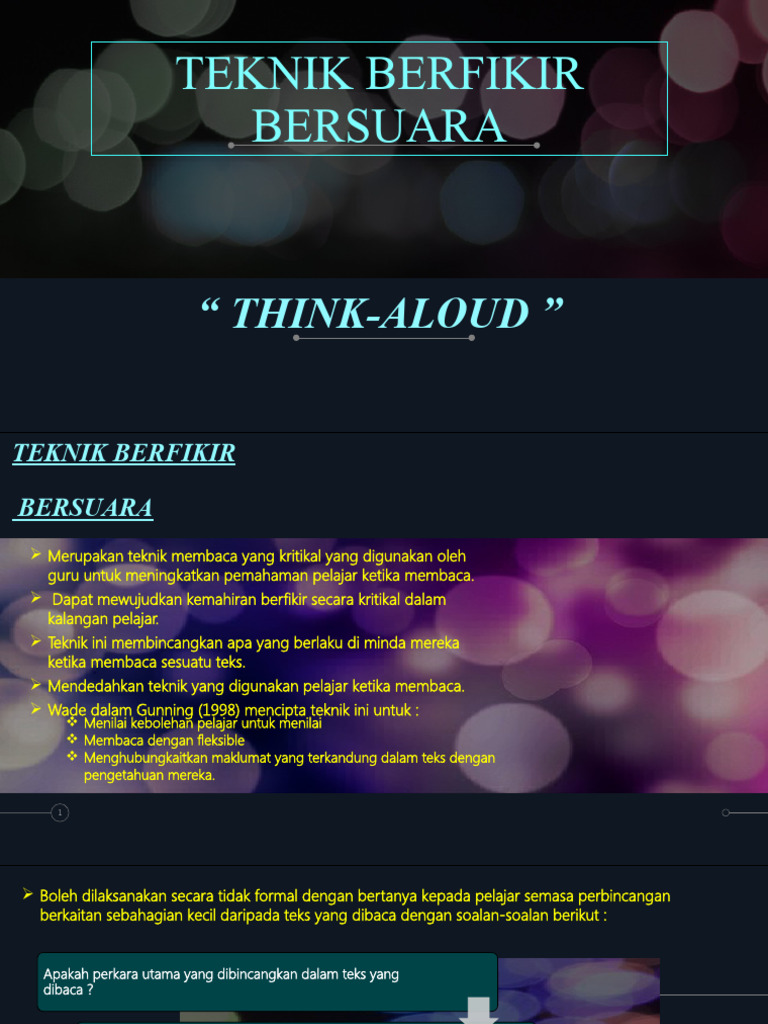 Teknik Berfikir Sem 4 | PDF