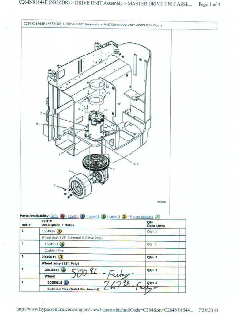 c264 Traction Motor & Wheel Breakdown | PDF