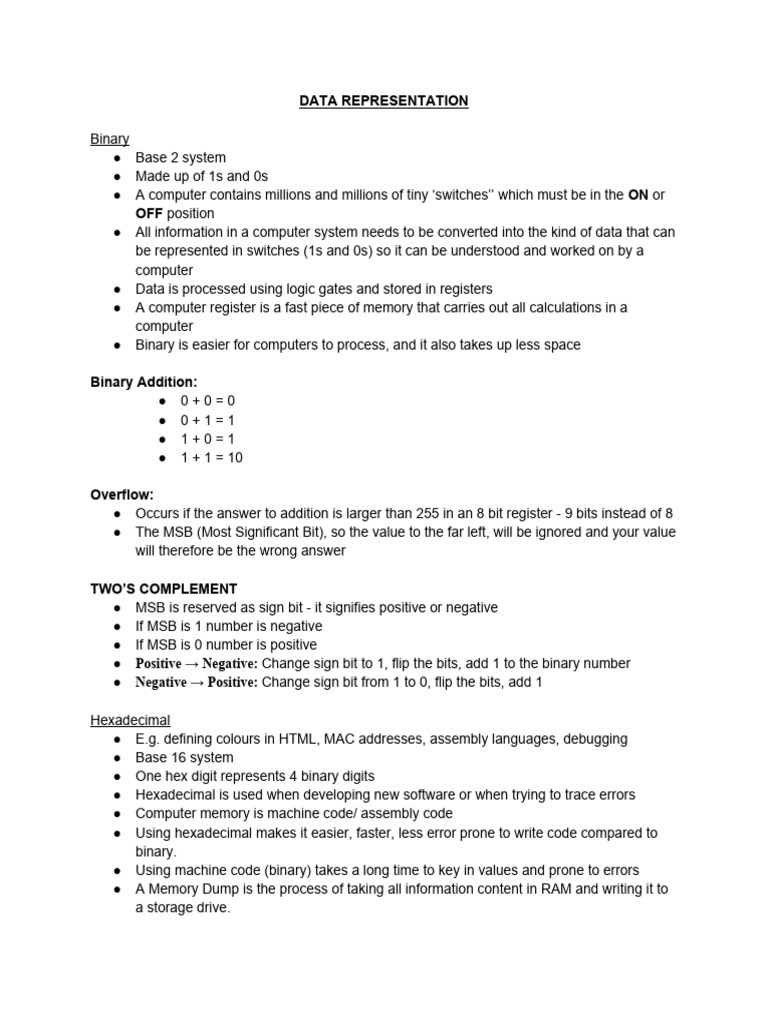 Data Representation | PDF | Bit | Pixel