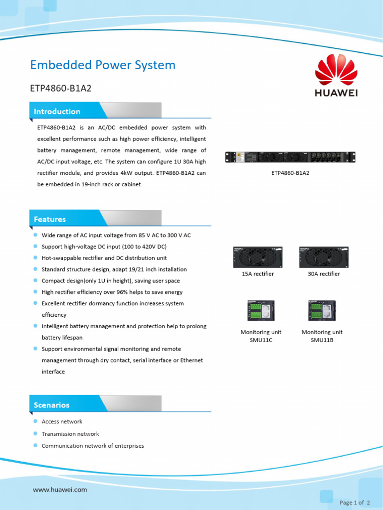 ETP4860-B1A2 Chassi Retificador 60A ENG | PDF | Rectifier | Alternating Current