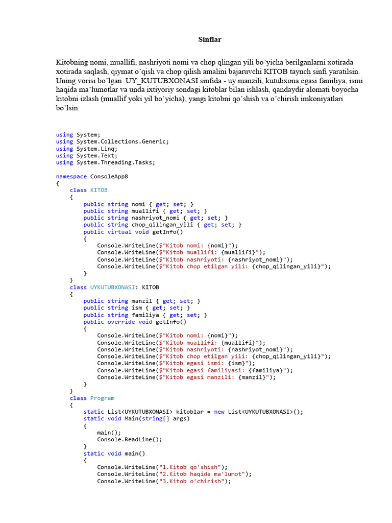 Dilafruz | Download Free PDF | Naming Conventions | Computer Programming
