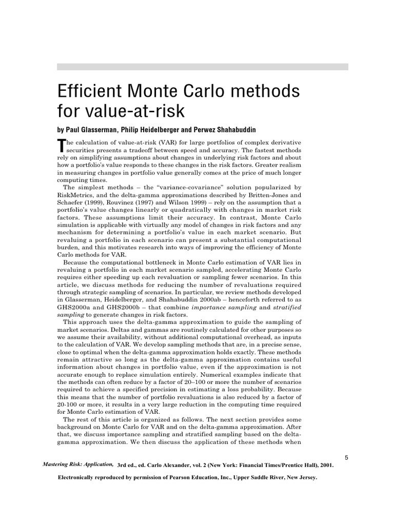 Méthode vAR | PDF | Greeks (Finance) | Value At Risk