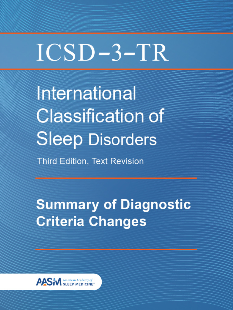 ICSD 3 Text Revision Supplemental Material | PDF | Sleep Disorder ...