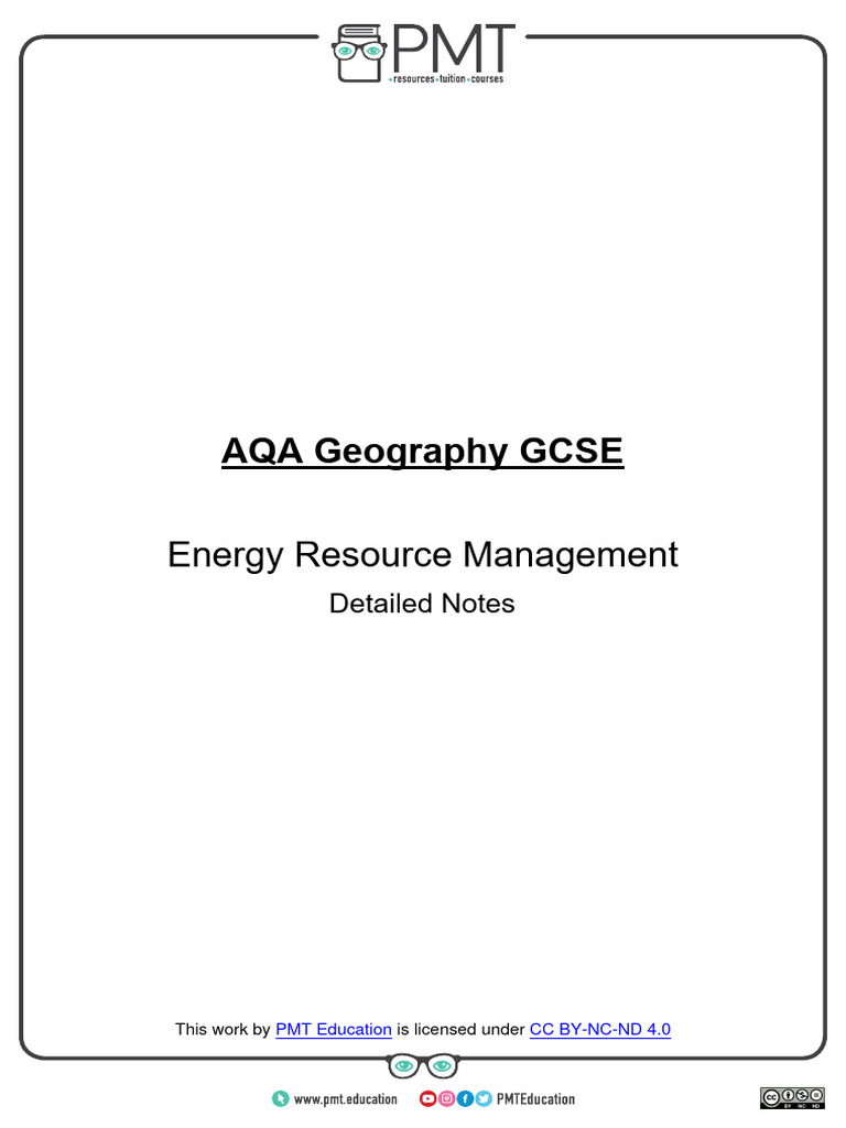 Energy Resource Management | PDF | Energy Development | Nuclear Power