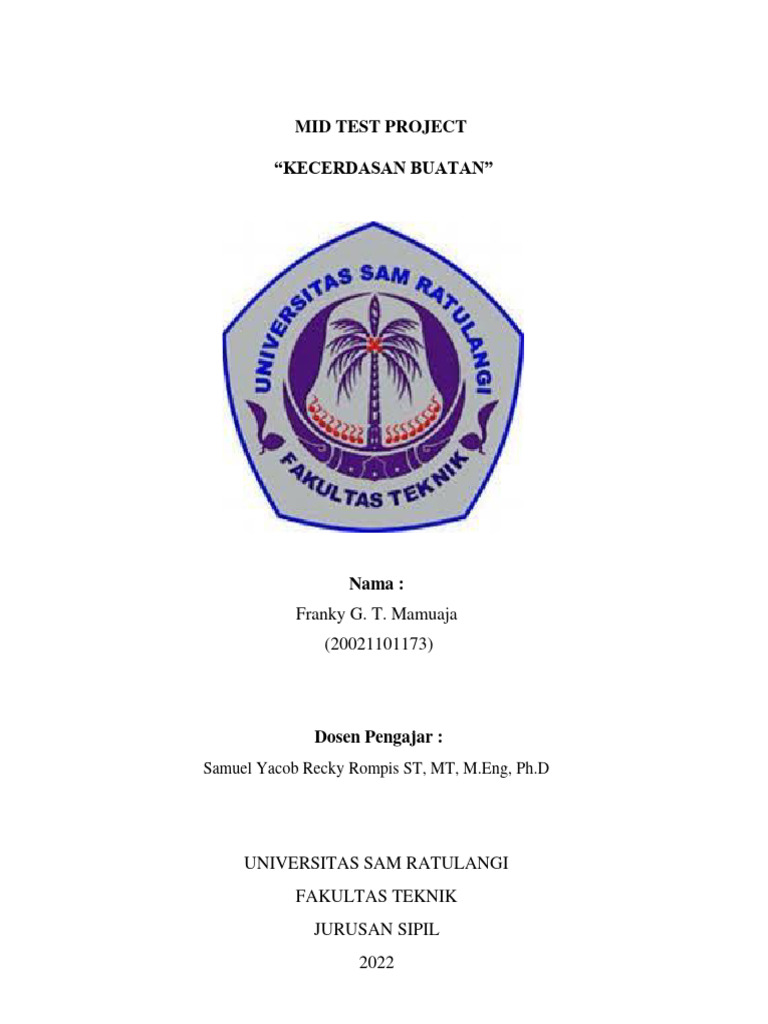 Franky G. T. Mamuaja - Mid-TermProject | PDF | Theoretical Computer Science | Algorithms And ...
