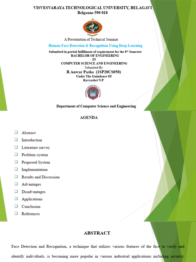 Deep Learning Face Recognition Seminar | PDF | Biometrics | Surveillance