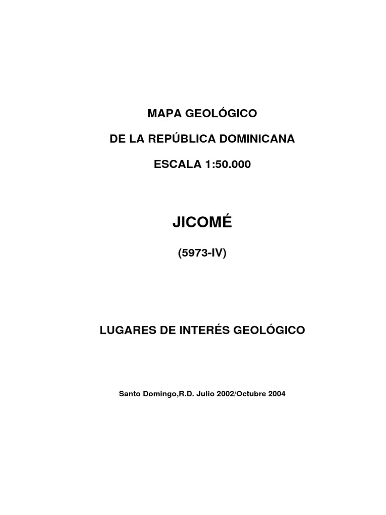 LIG 5973-IV Jicome | Descargar gratis PDF | Geología | Rocas