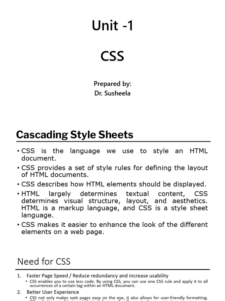Full Stack Unit - 1 (CSS) | PDF | Bootstrap (Front End Framework) | Hypertext