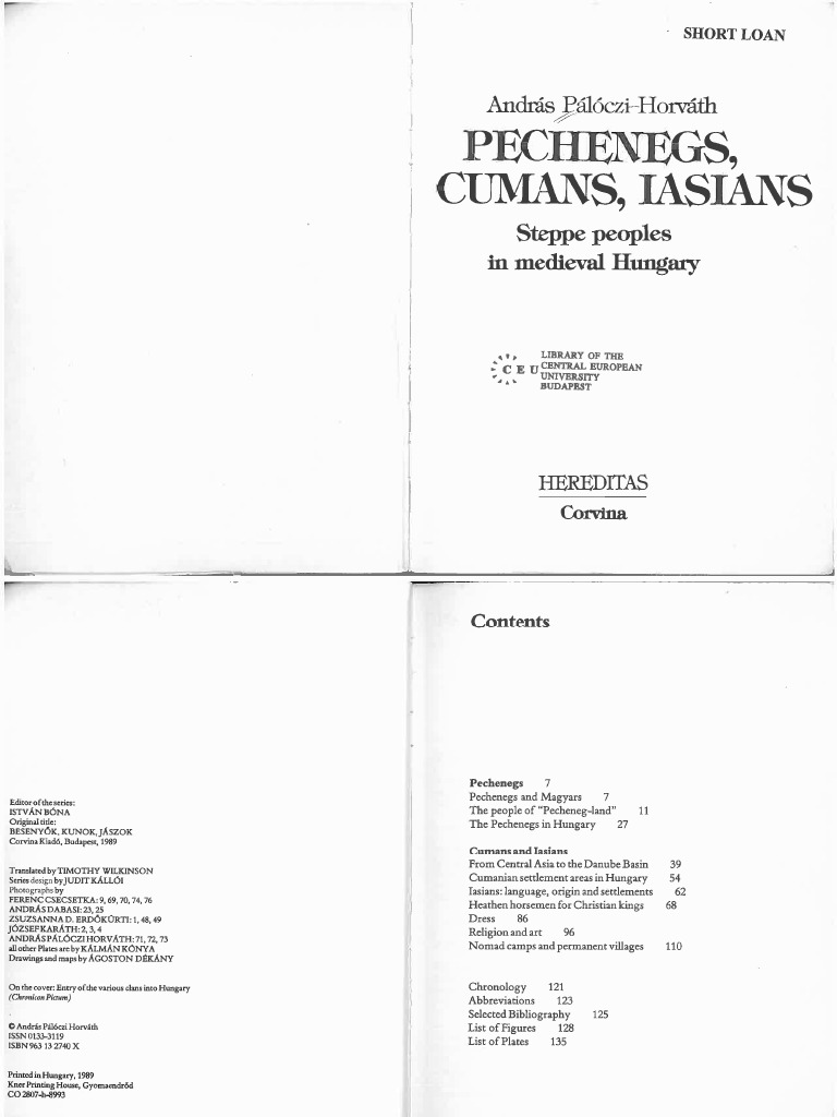Pechenegs Cumans Lasians | PDF