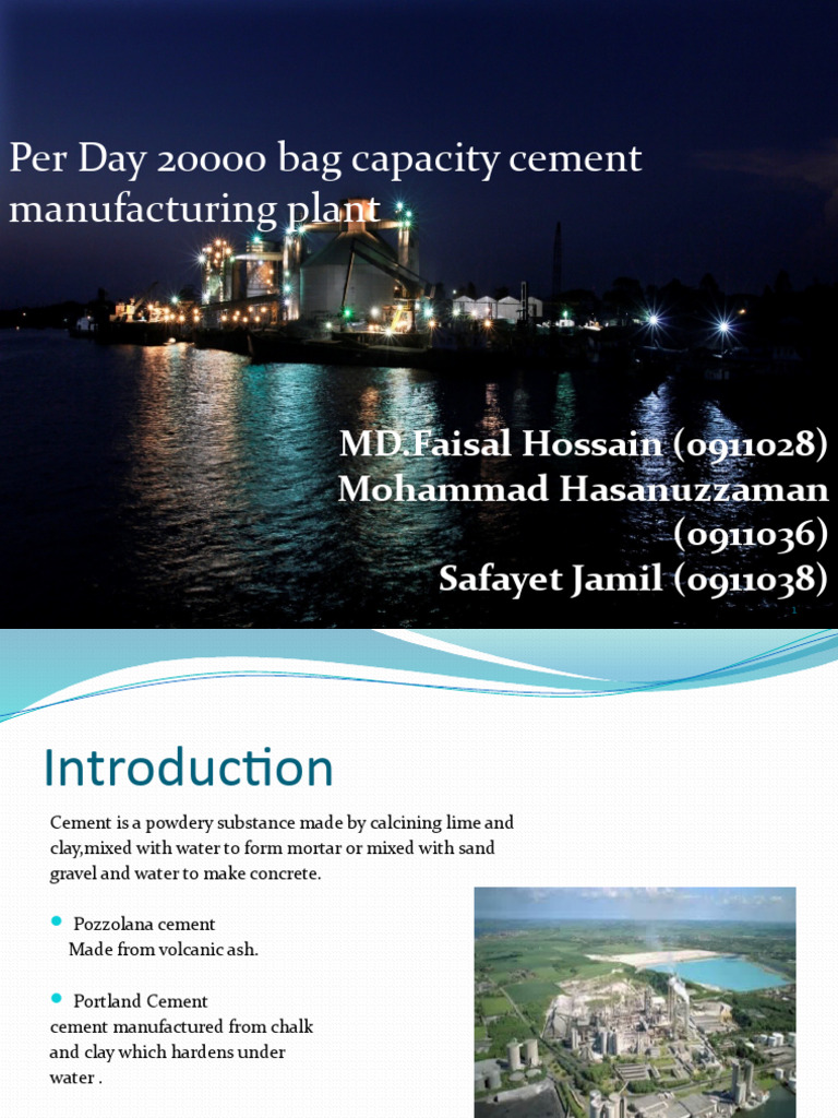 Final Group Presentation | PDF | Mill (Grinding) | Cement