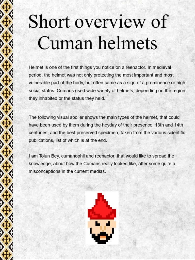 Short Overview of Cuman Helmets | PDF