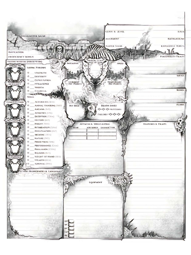 Planet Apocalypse 5e Character Sheet | PDF