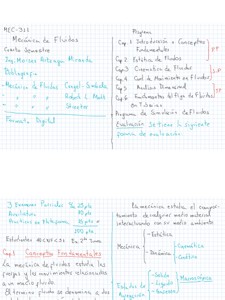 Conc Fund y Estatica de Fluidos | PDF