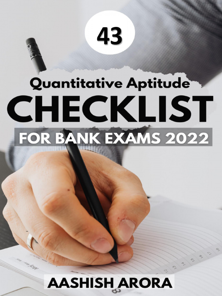 Bank Exam Preparation Checklist 2022 | PDF