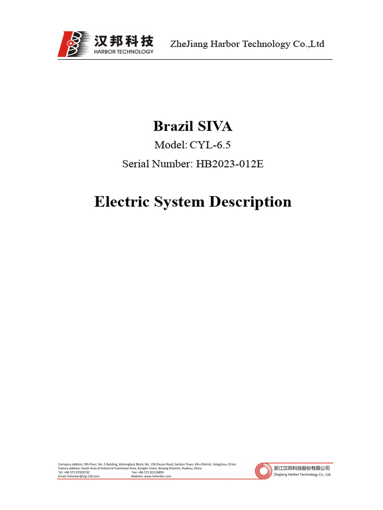 Electrical Drawing of Surface Treatment Line YCL-6.5 | PDF
