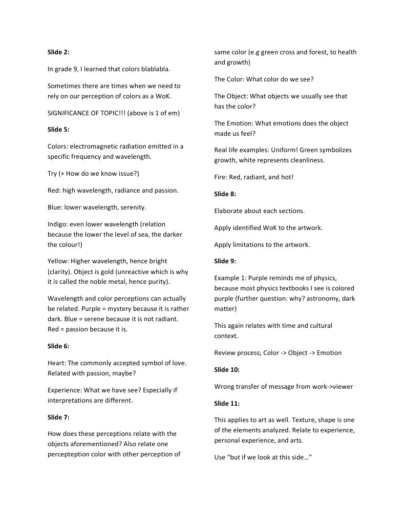 Pres Notes | PDF