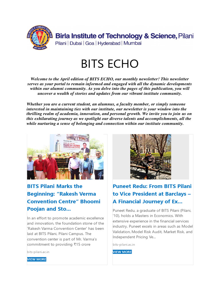 April 2024 ECHO Newsletter | PDF | Computers